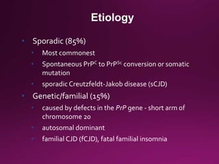 Prion diseases | PPTX