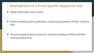 Prion Diseases - Neurological Infections | PPTX