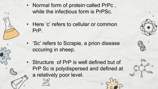 Presentation on prions diseases and its prevention | PPTX
