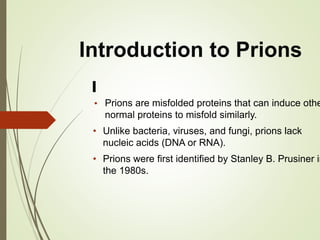 prions,types, disease, prevention and treatment | PPTX