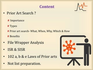 Prior Art Search - An Overview | PPTX