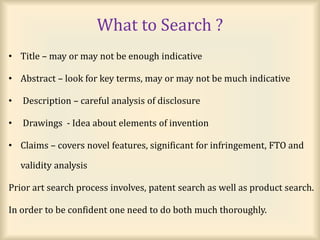 Prior Art Search - An Overview | PPTX