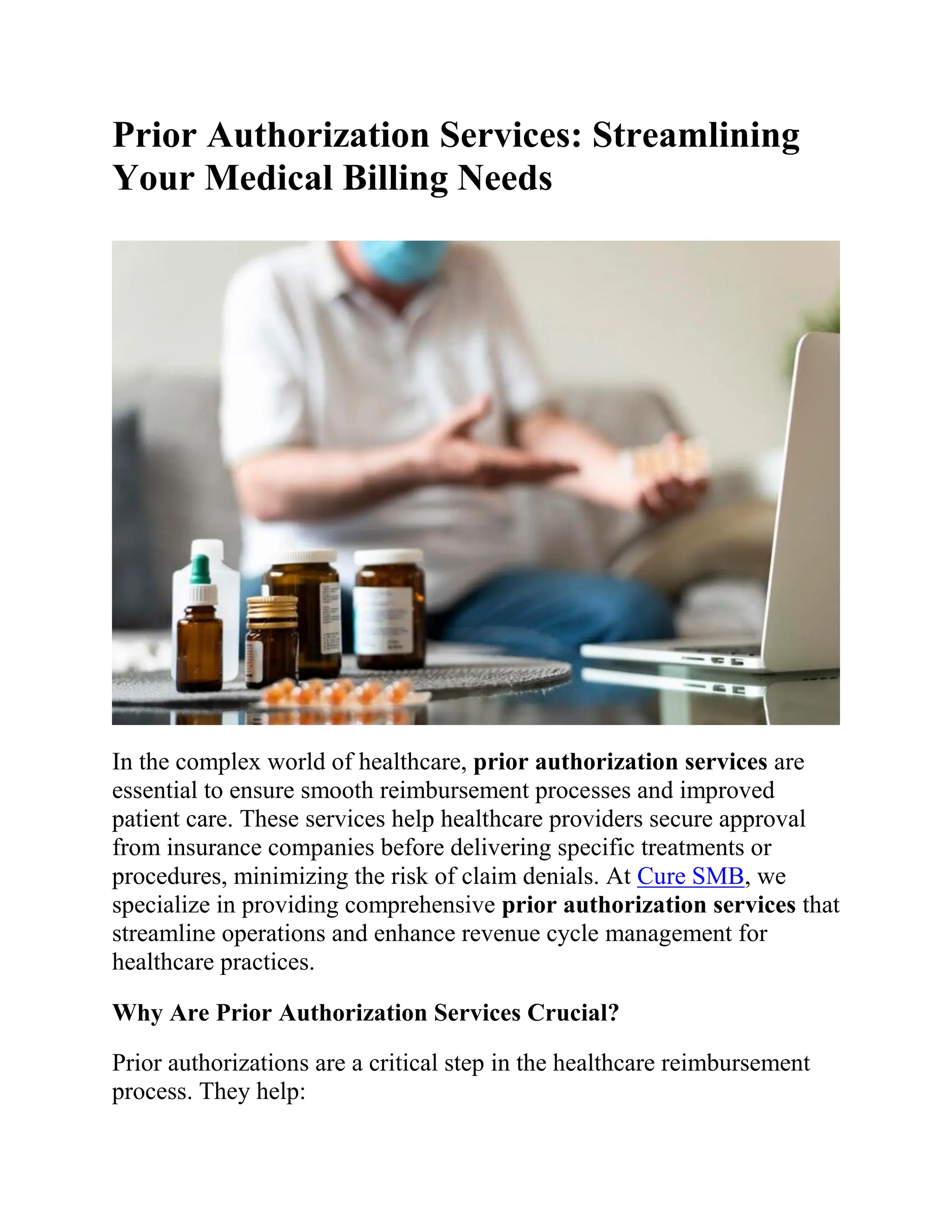 Prior Authorization Services: Streamlining Your Medical Billing Needs | PDF