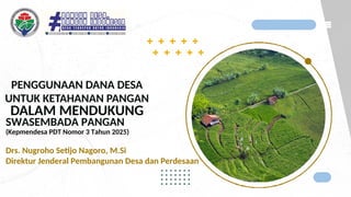 Prioritas penggunaan Dana Desa Ketpang 2025 | PPT