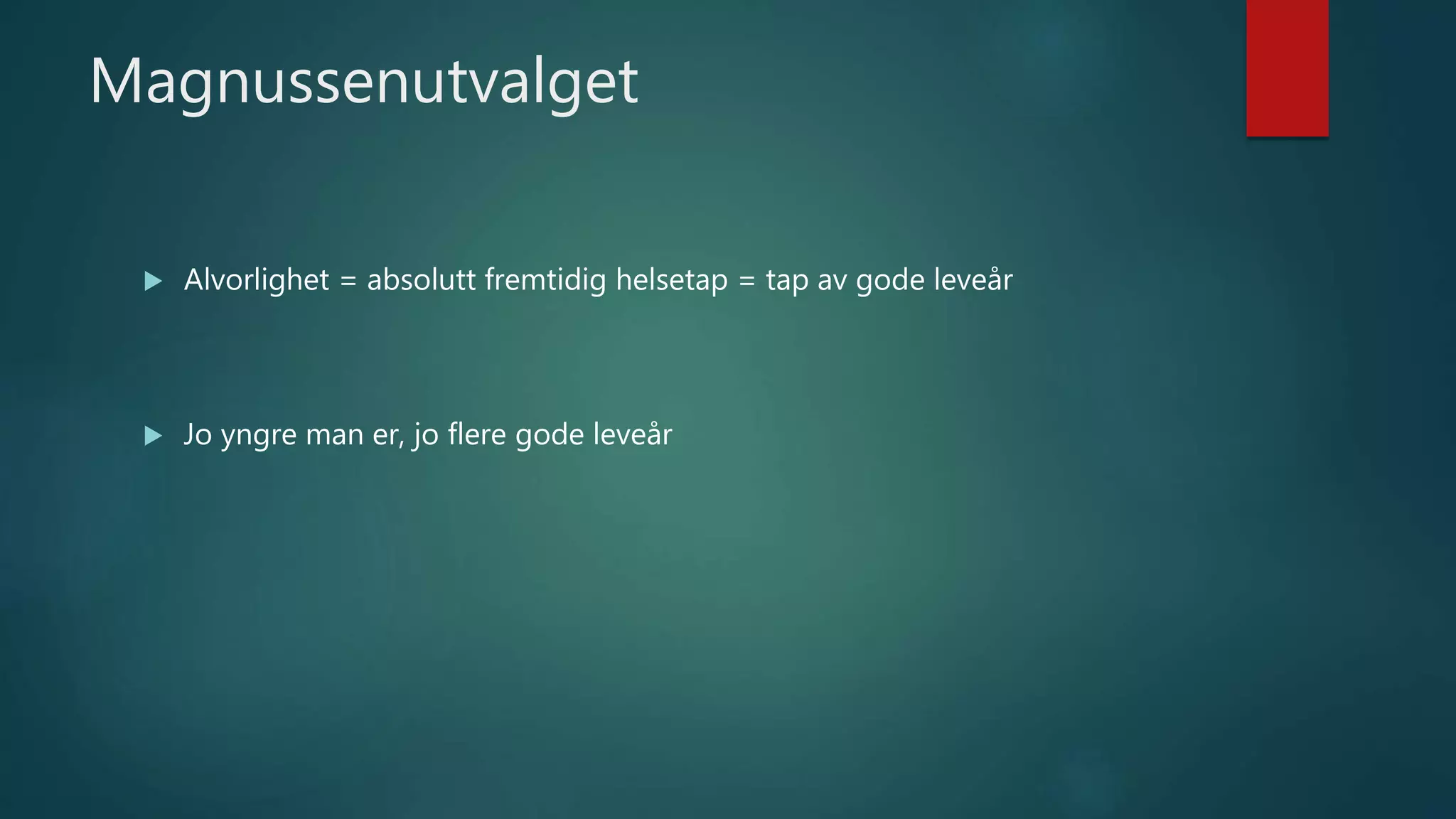 Prioriteringer i helsevesenet | PPTX