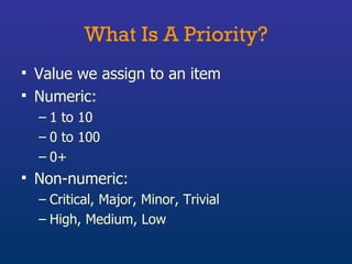 Prioritization Strategies (BarCamp Boston 6) | PPT