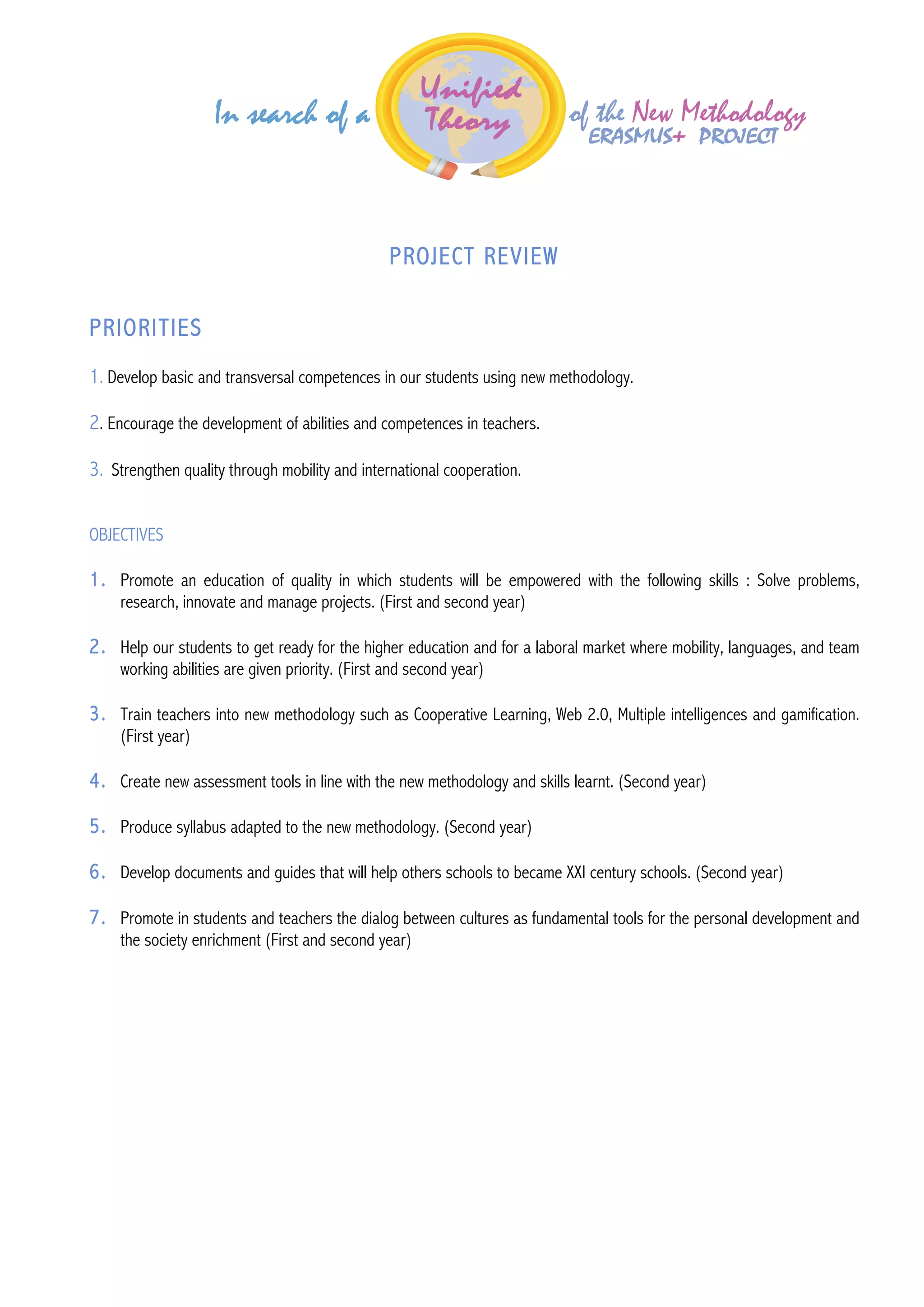 Priorities & objetives E+ | PDF