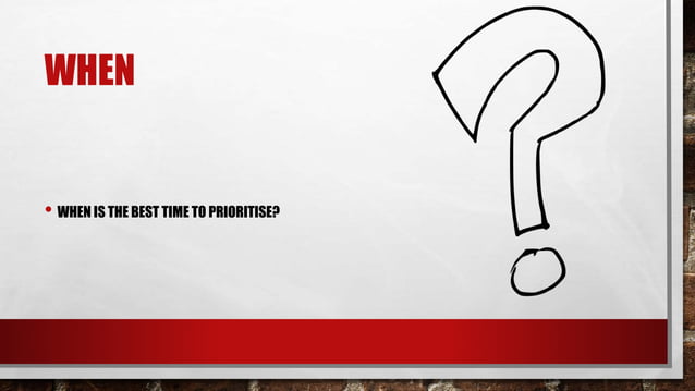 Prioritisation: the ultimate hamster wheel | PPT