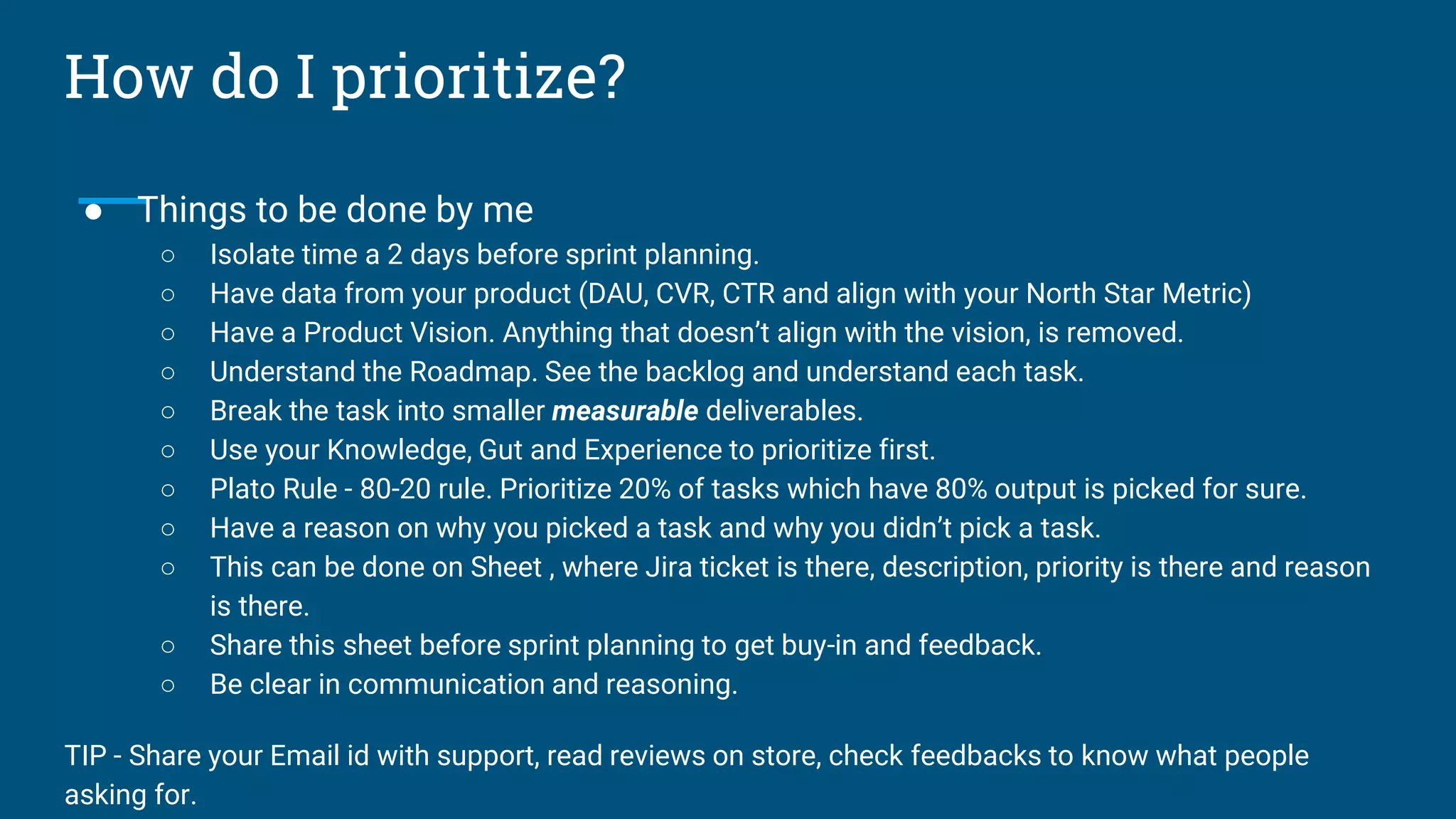 Prioritization in Product Management | PPTX