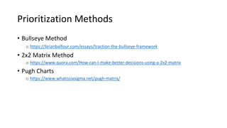 Prioritization Methods | PPTX