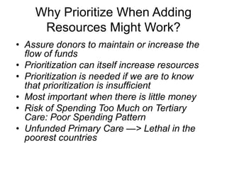 Priority Setting in Health Care | PPTX