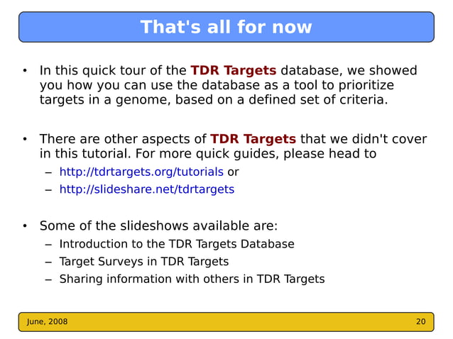 Prioritizing drug targets in complete genomes | PPT