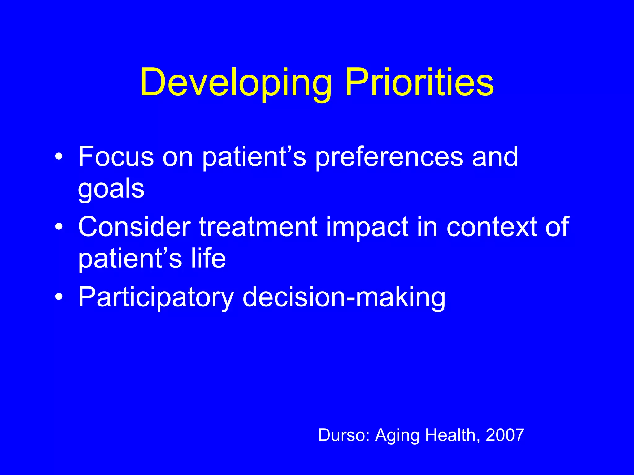 Prioritizing Care for Older Adults with Complex Health Status | PPT ...