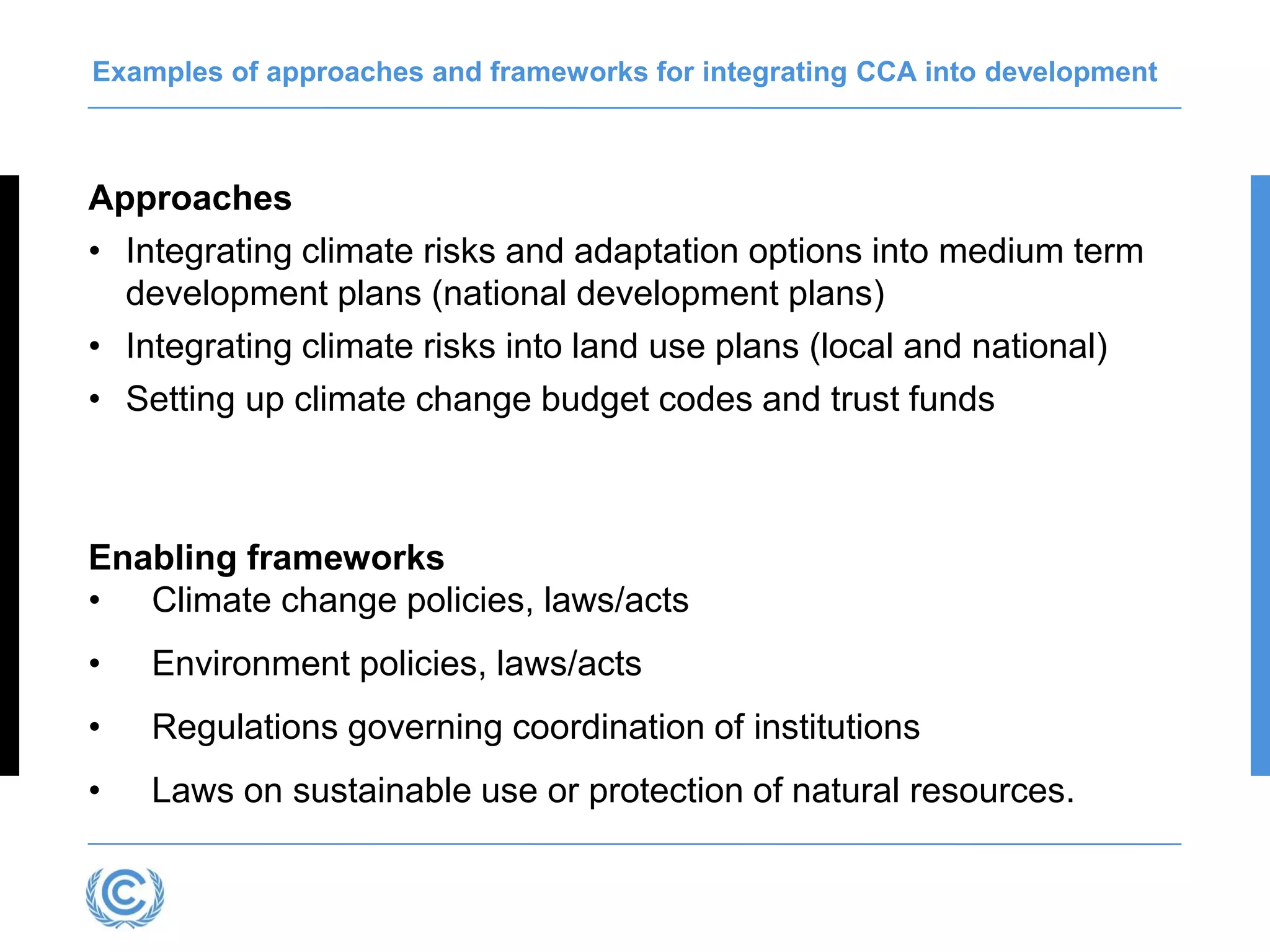 Prioritizing adaptation in national development planning | PPT