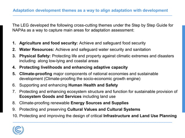Prioritizing adaptation in national development planning | PPT
