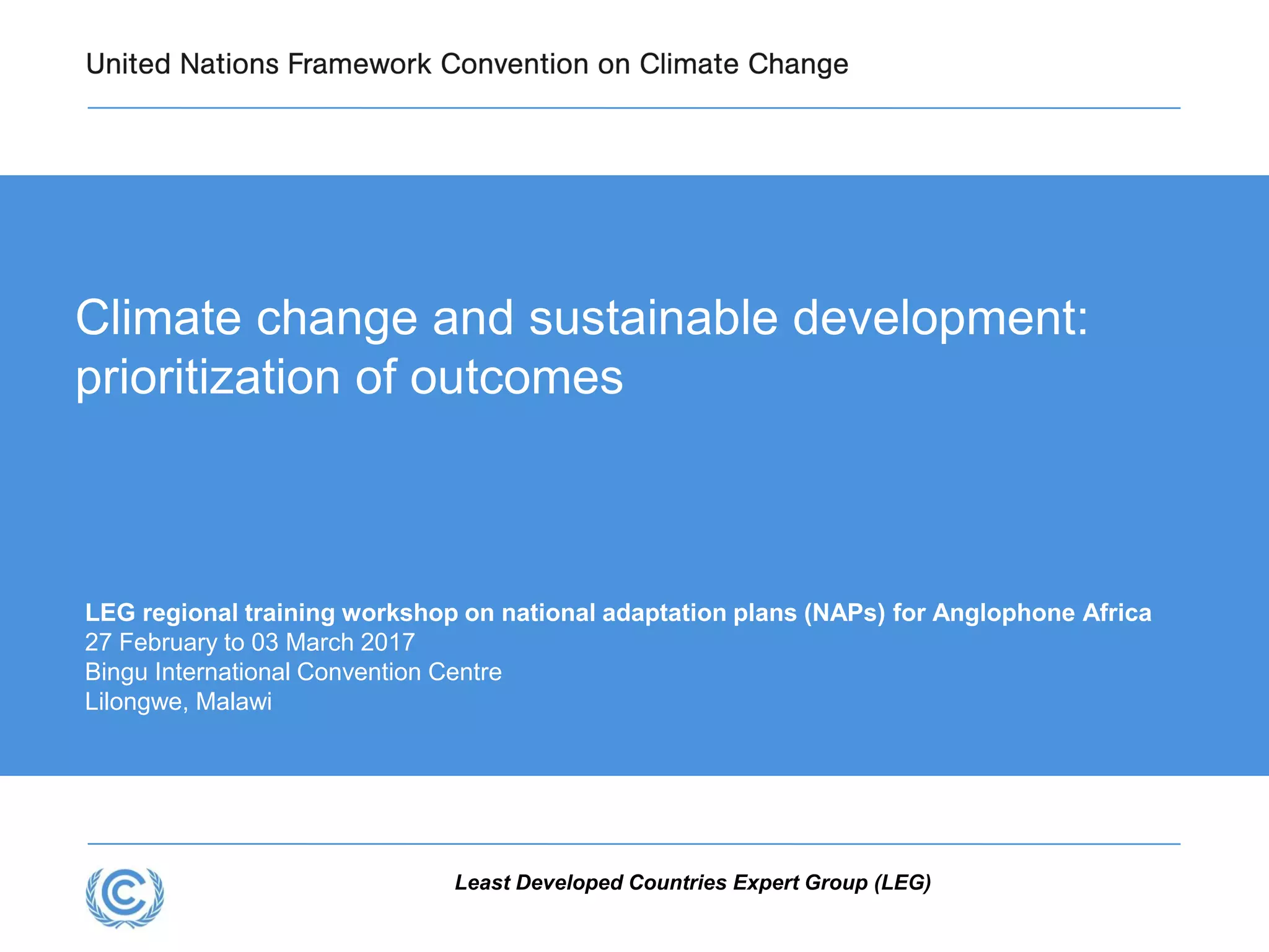 Prioritizing expected adaptation outcomes | PPT