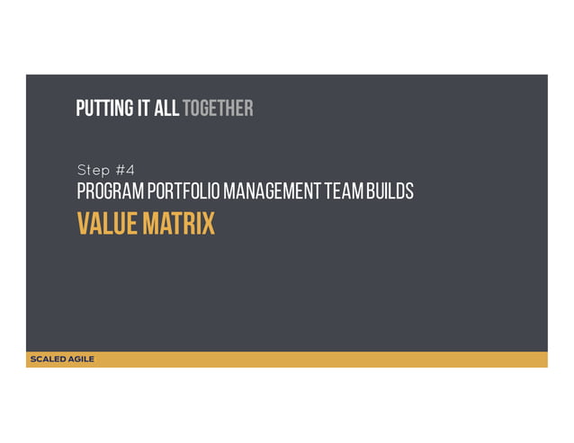 Prioritizing Portfolio Backlog to Maximize Value Steve Mayner Agile ...