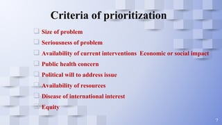 Prioritizing public health problem | PDF