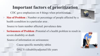 Prioritizing public health problem | PDF