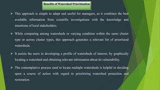 Prioritizing watersheds | PPTX