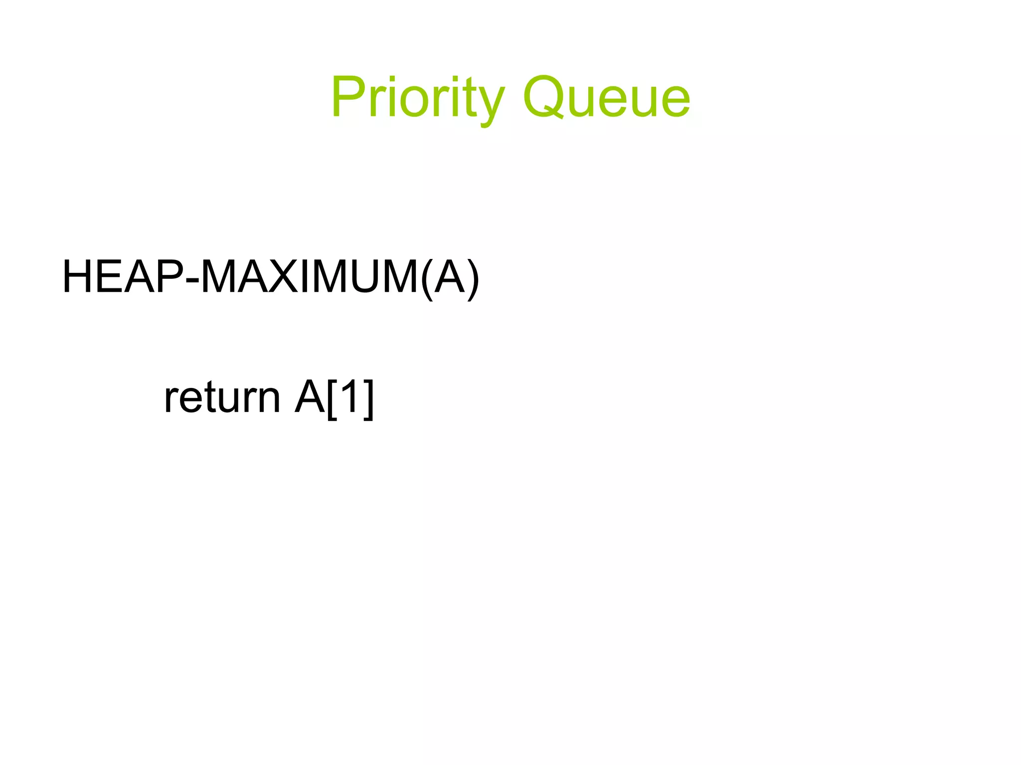 Algorithm: priority queue | PPT