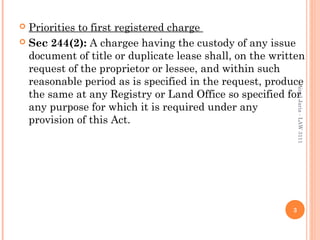 Priority and alteration of priority | PPT