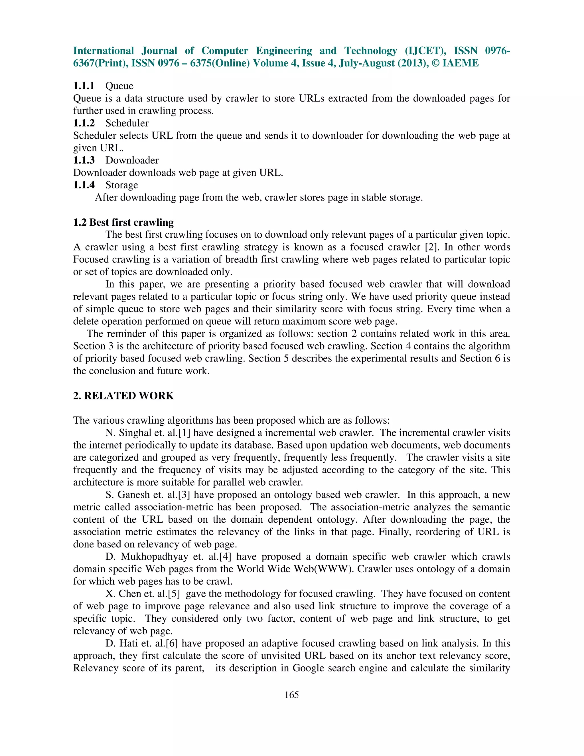 Priority based focused web crawler | PDF