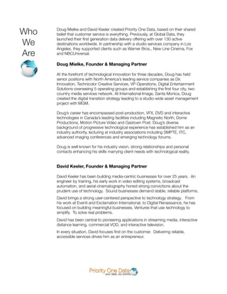 Priority One Data | PDF