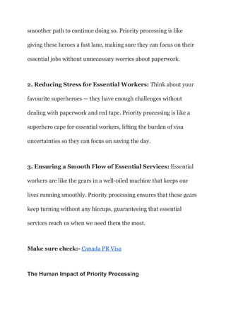 Priority Processing for Temporary Workers in Essential Occupations.pdf | Medical Health