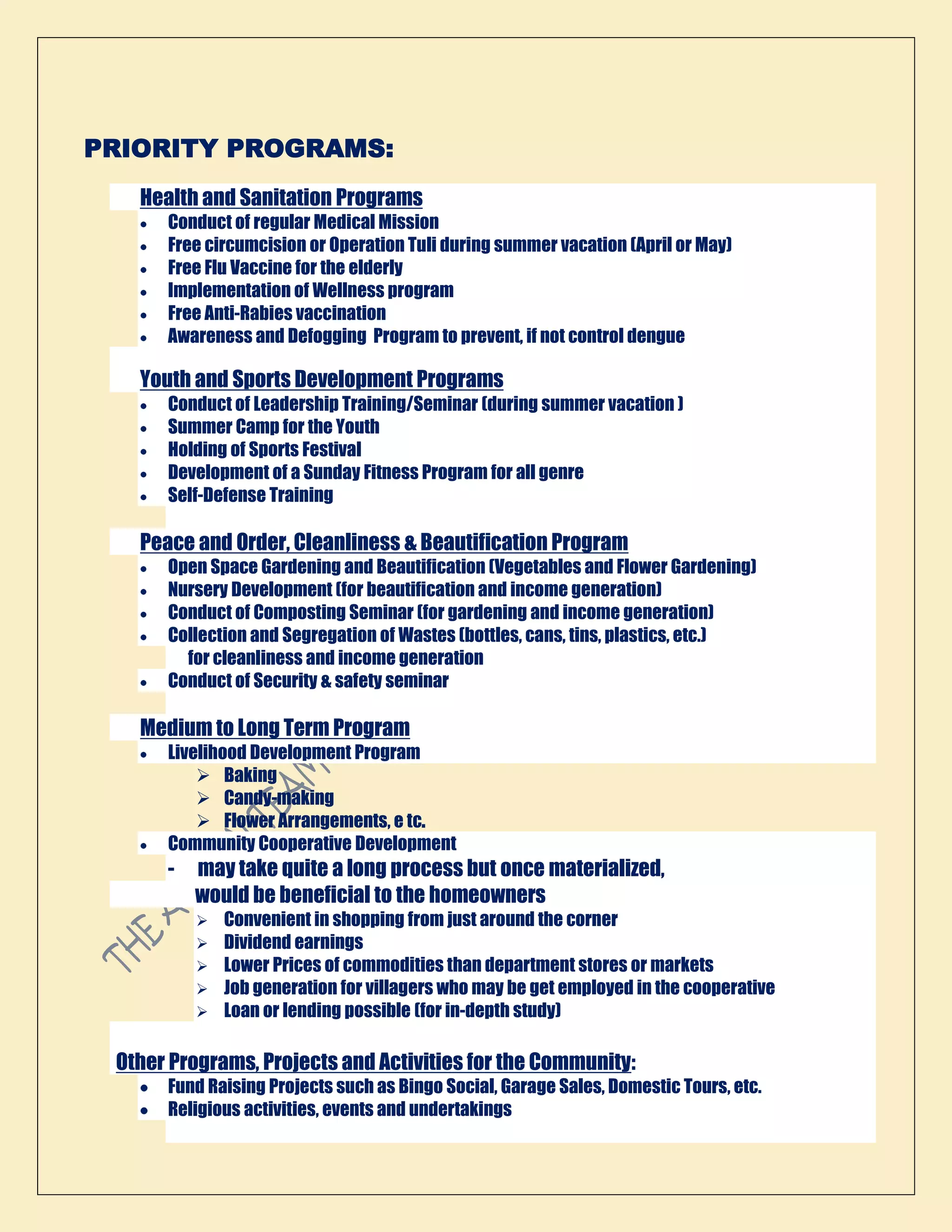 Priority programs of team transformer (1) | DOCX
