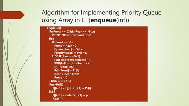 Priority queue in DSA | PPTX | Programming Languages | Computing