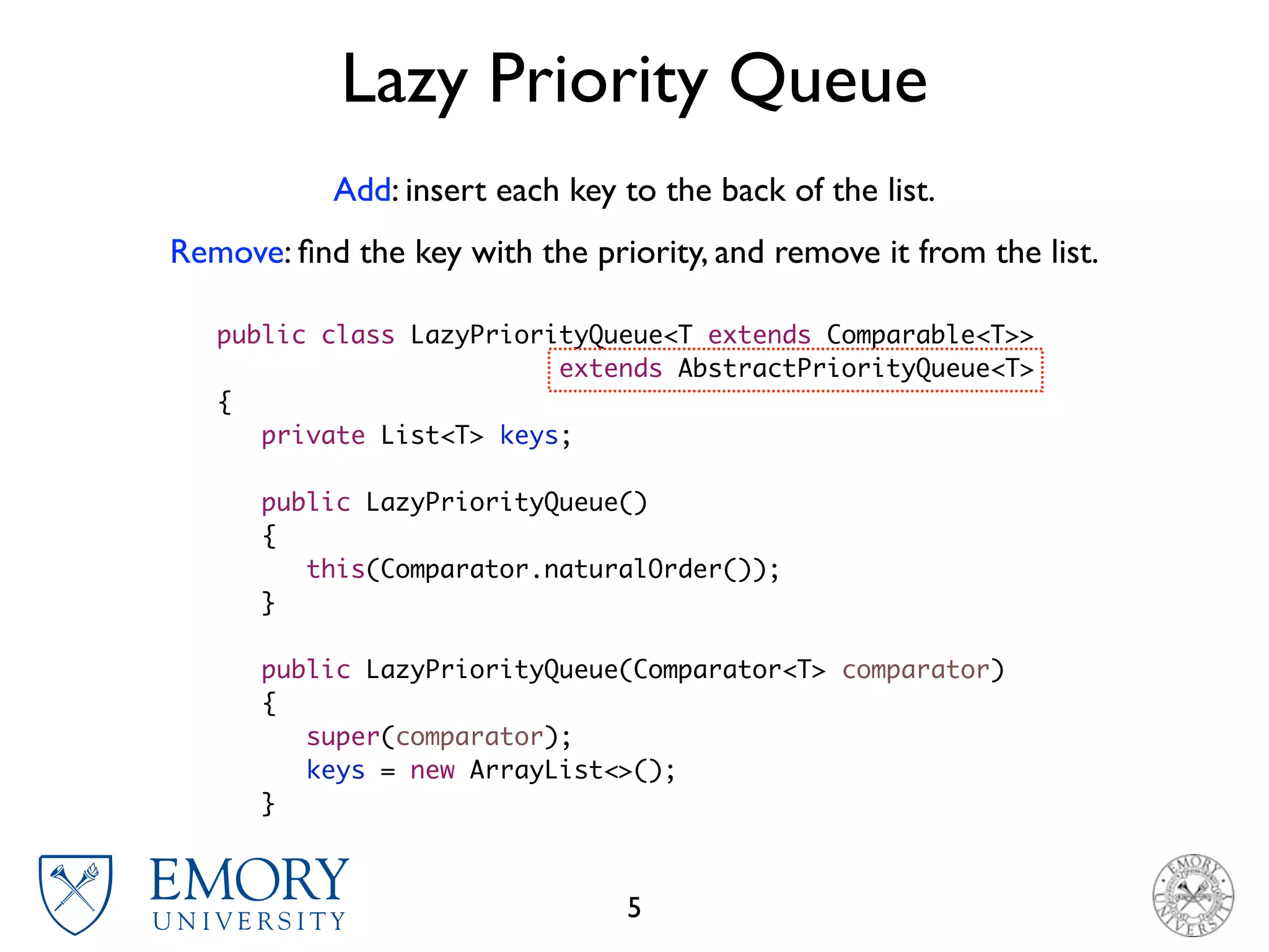 CS323: Priority Queues | PPT