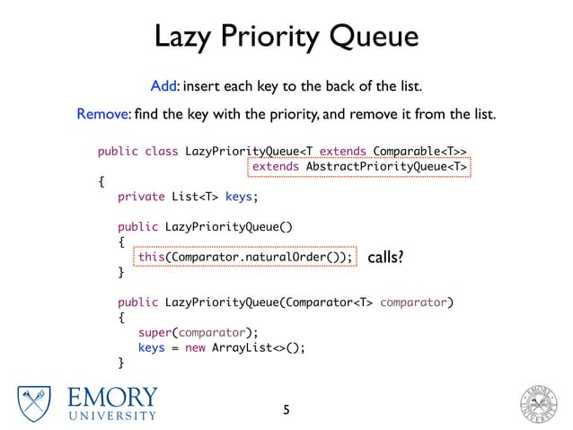 CS323: Priority Queues | PPT
