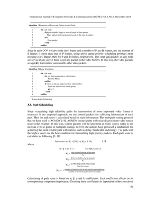 Priority scheduling for multipath video transmission in wmsns | PDF