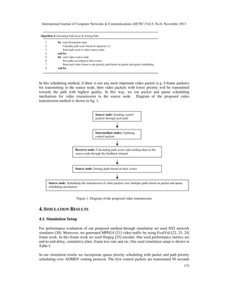 Priority scheduling for multipath video transmission in wmsns | PDF