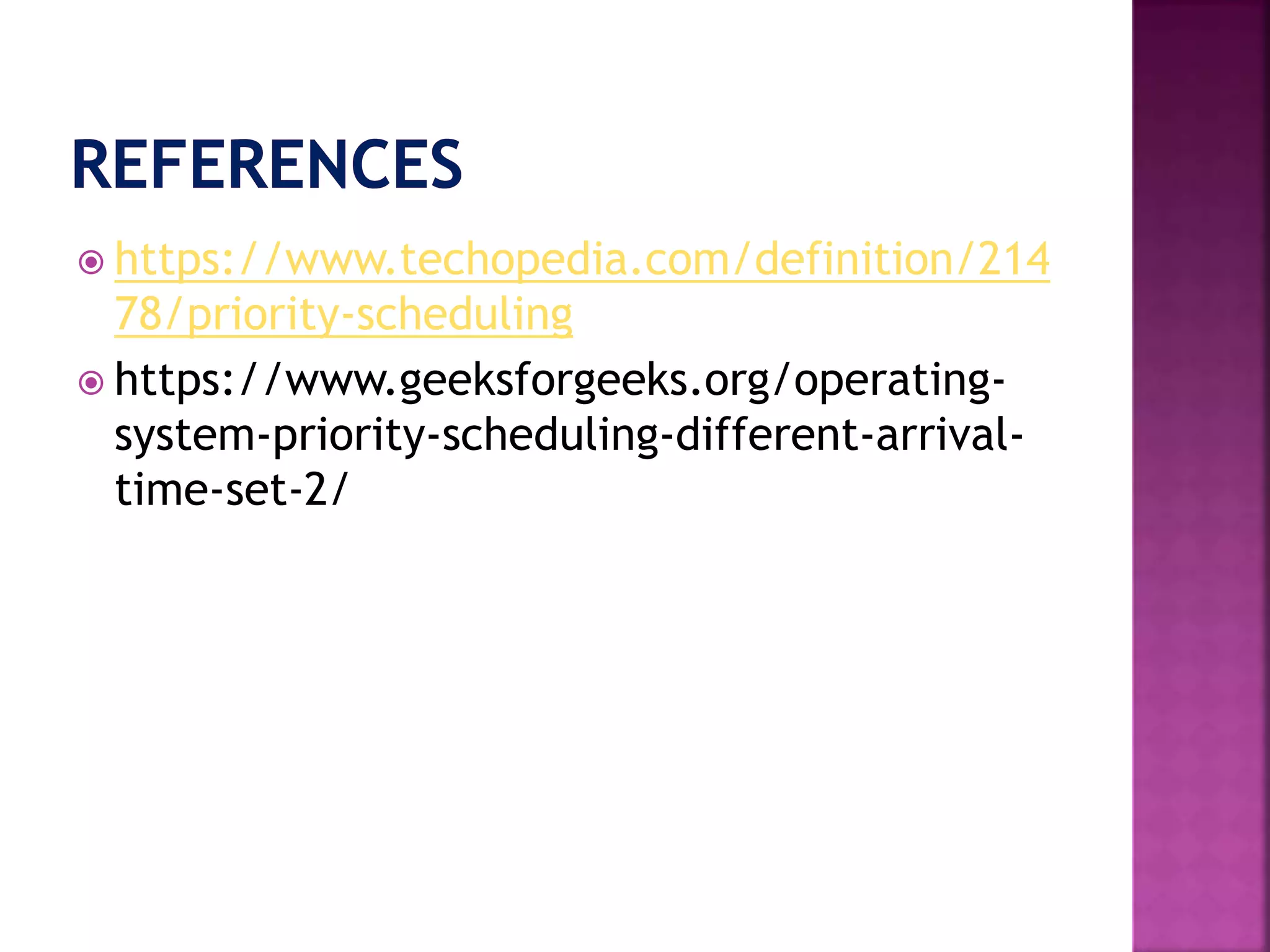 Priority scheuling | PPT