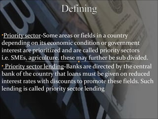 Prioritysector by akshay sonone | PPT