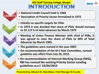 Priority Sector Advances (RBI) | PDF