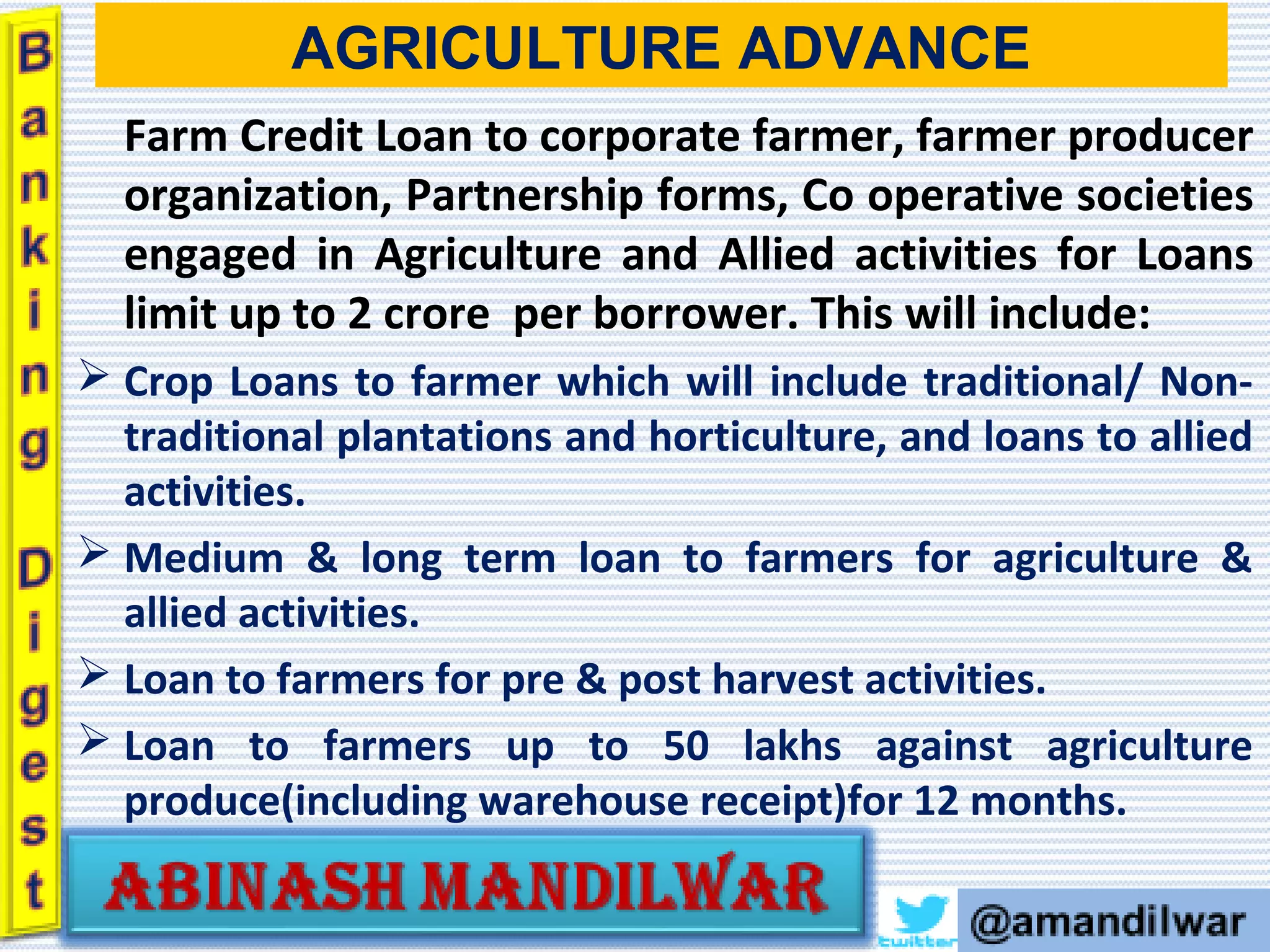 Priority Sector Lending in India | भारत में प्राथमिकता क्षेत्र ऋण ...