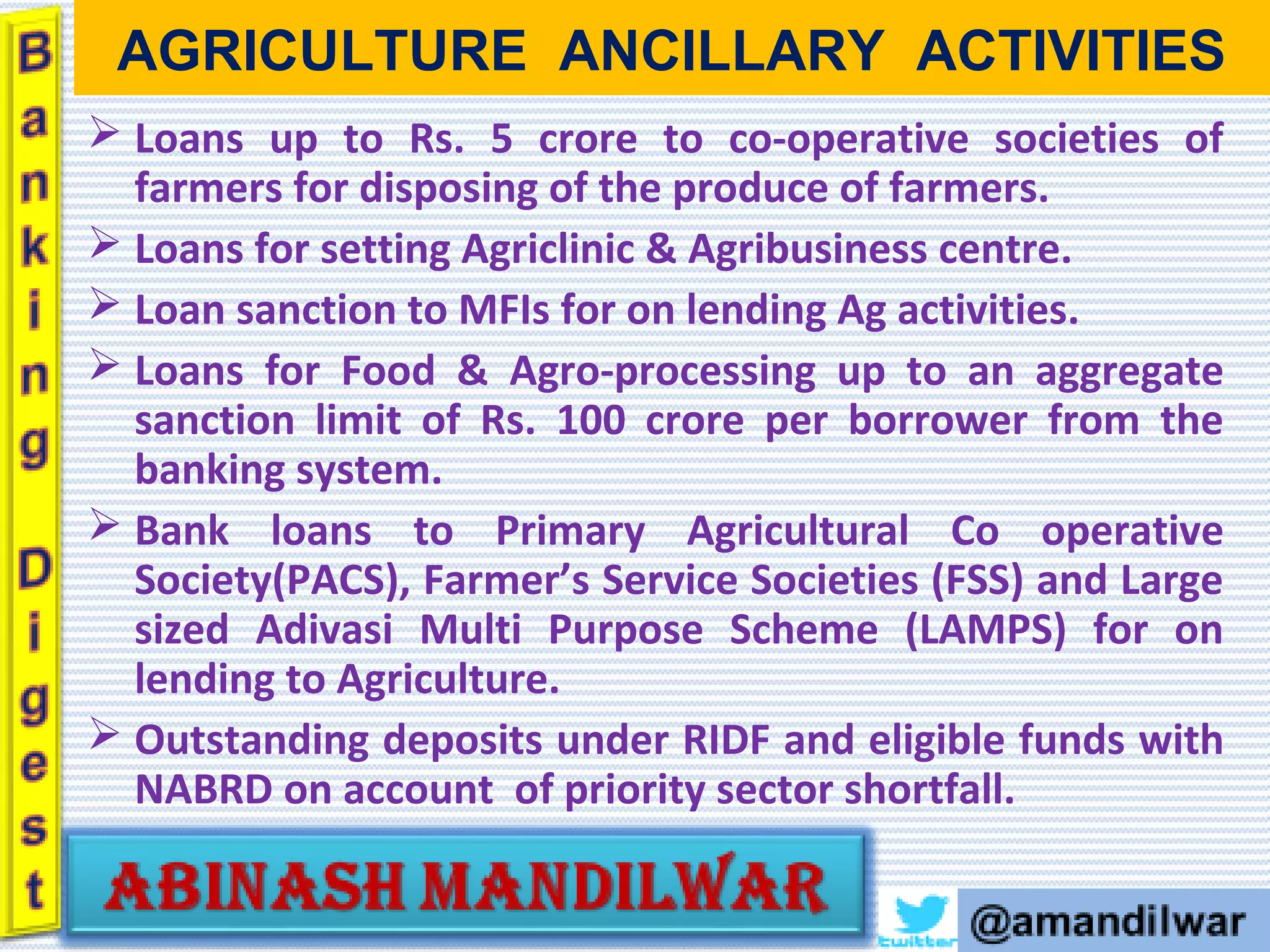 Priority Sector Lending in India | भारत में प्राथमिकता क्षेत्र ऋण ...