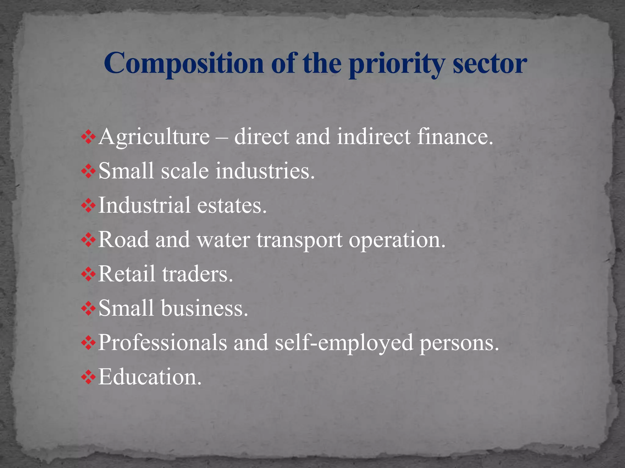 Priority sector lending | PPT