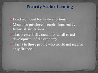 Priority sector lending | PPTX