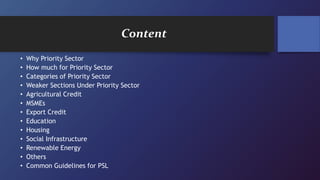 PRIORITY SECTOR LENDING (PSL).pptx