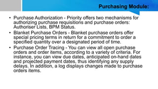 Priority Enterprise Resource Planning Software | PPTX
