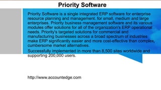 Priority Enterprise Resource Planning Software | PPTX
