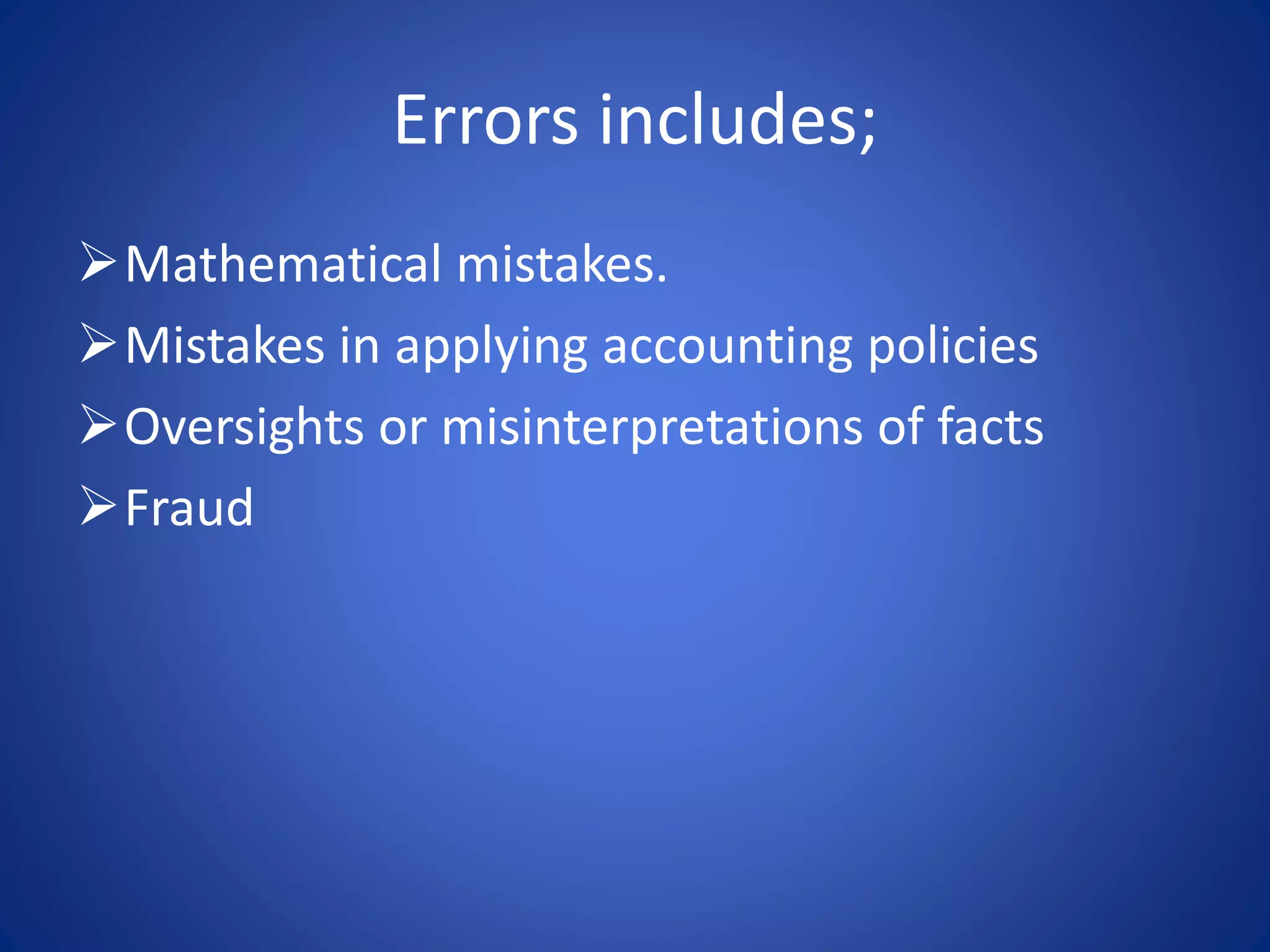 Prior Year Adjustments -IAS 8 | PPTX