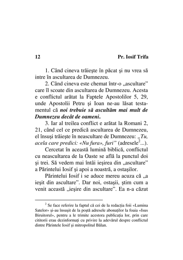 Pr Iosif Trifa - Ascultarea | PDF