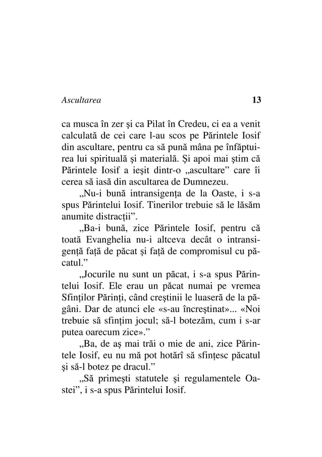 Pr Iosif Trifa - Ascultarea | PDF