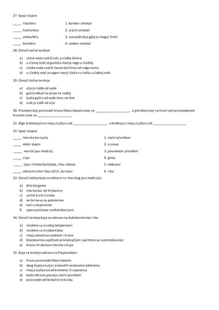 Priroda svi kvizovi ponavljanje | PDF