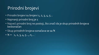 Prirodni brojevi | PPTX